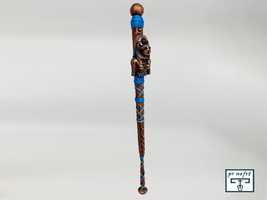 The scepter of the goddess Sekhmet. Scepter of Sekhmet. A rare scepter ...