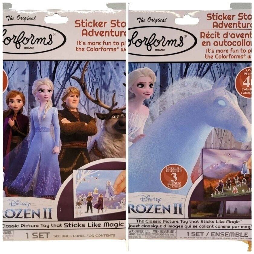 Colorforms Frozen II Sticker Story Set Adventure Elsa Anna Disney ...