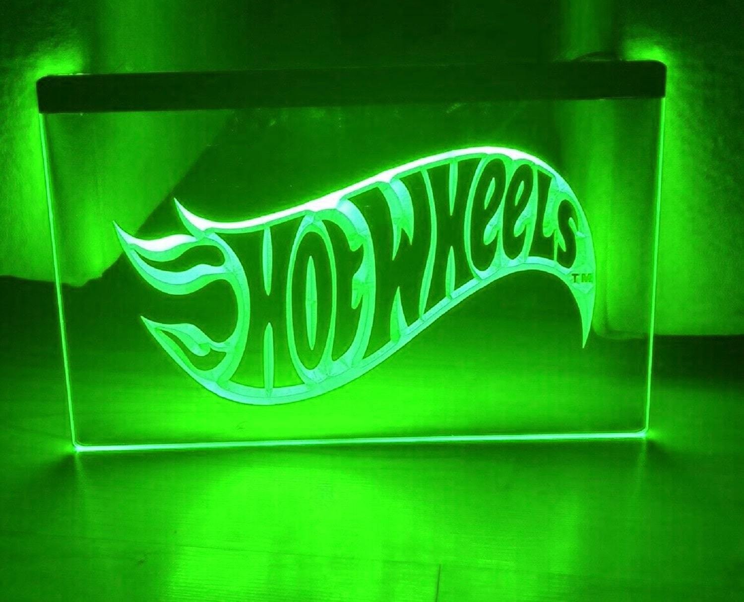 Hot Wheels LED Neon Sign Hang Signs Wall Home Decor, Room, Light Décor ...