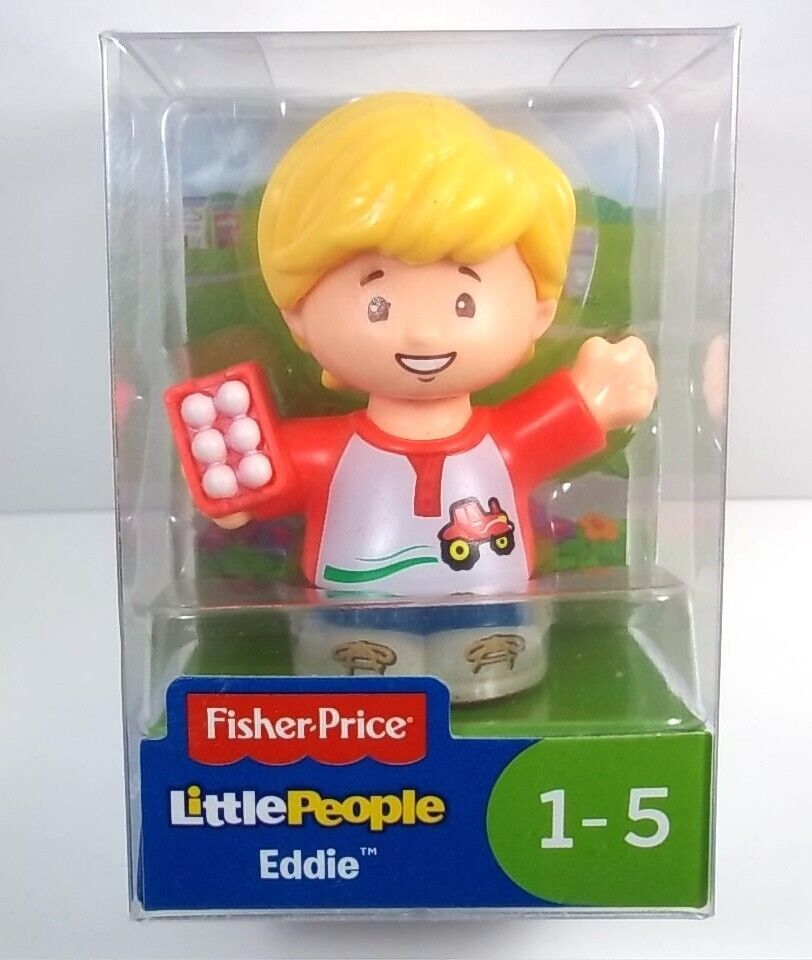 Fisher Price Little People EDDIE 3" figure NEW - Action Figures