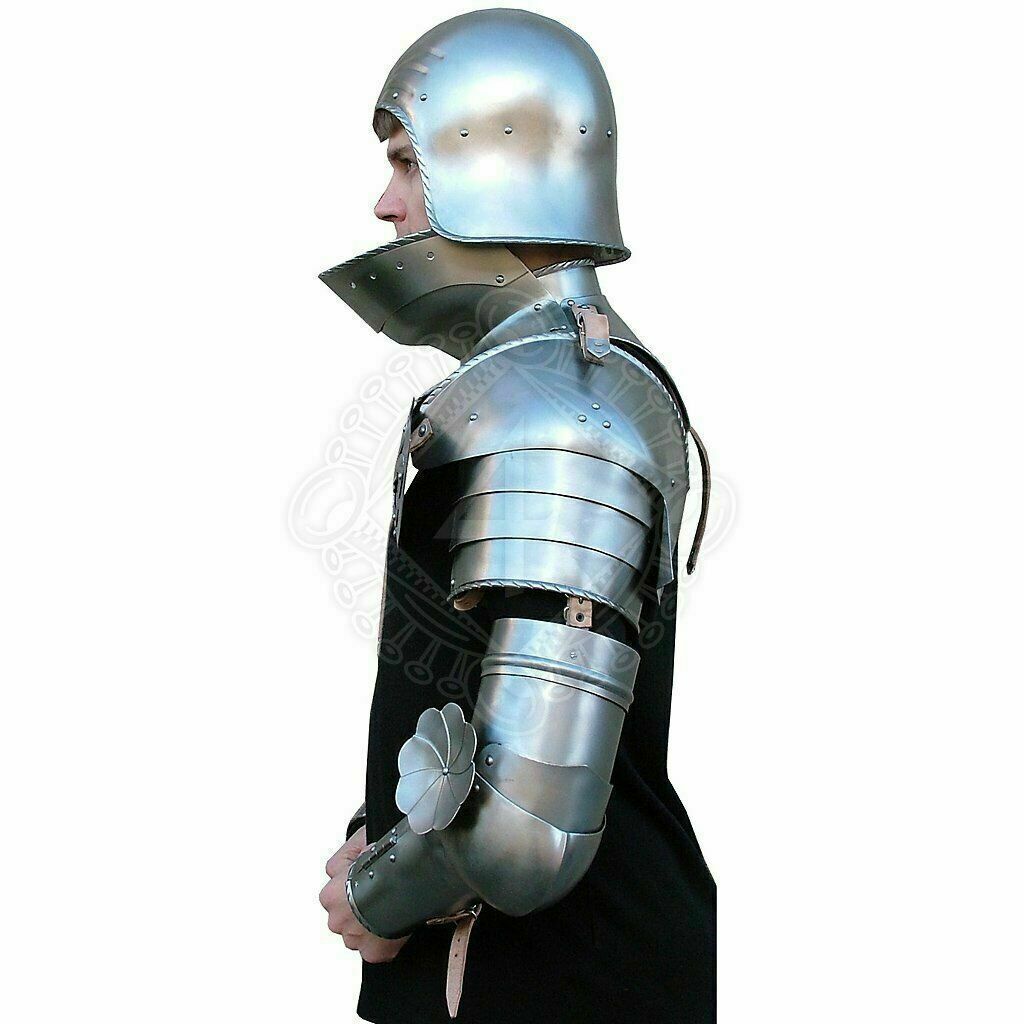 Médiévale Knight Corps Armor Suit Casque /Pauldrons/À Bracer Et Hausse ...