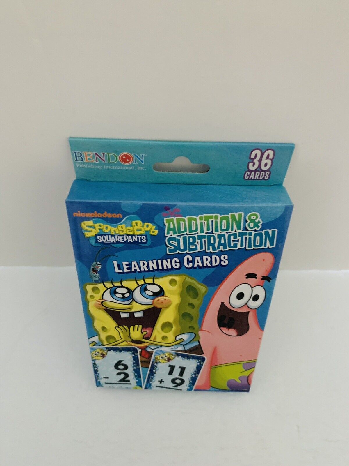 SpongeBob SquarePants Addition and Subtraction 36 Learning Cards ...