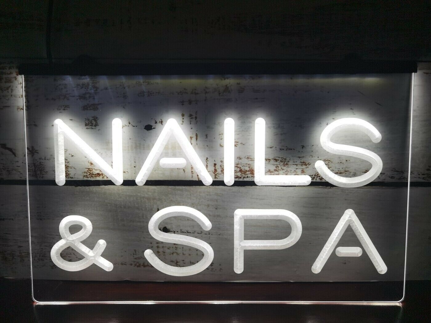 Nails & Spa Led Neon Sign Hang Signs Wall Beauty Salon Luminous Craft ...