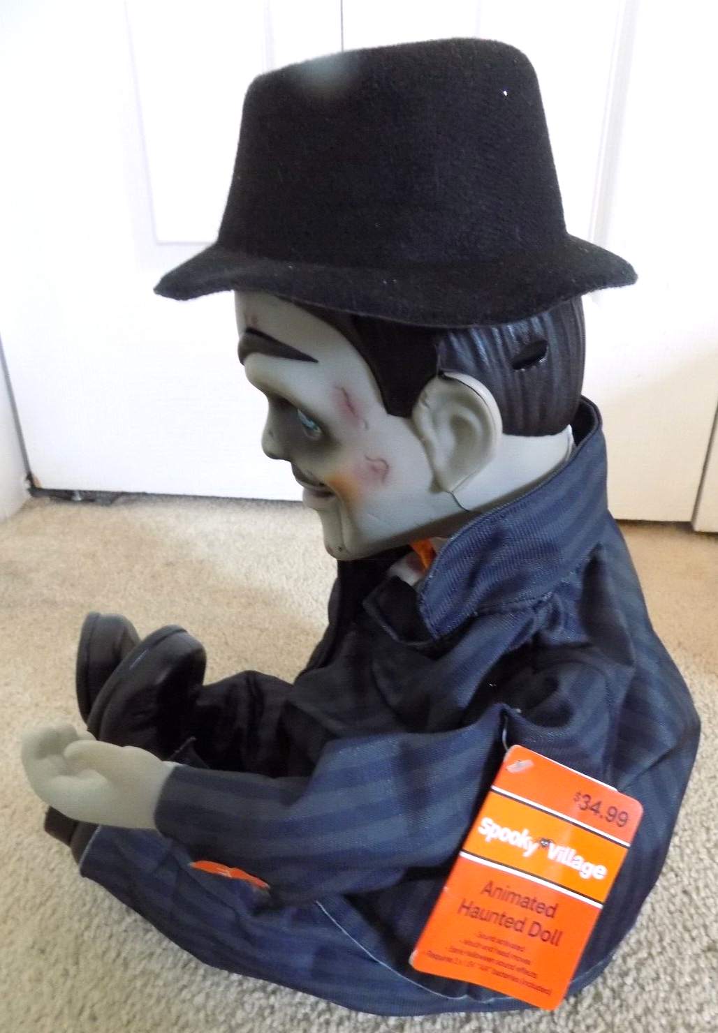 Spooky Village Sound Activated Animated Talking Creepy Ventriloquist ...