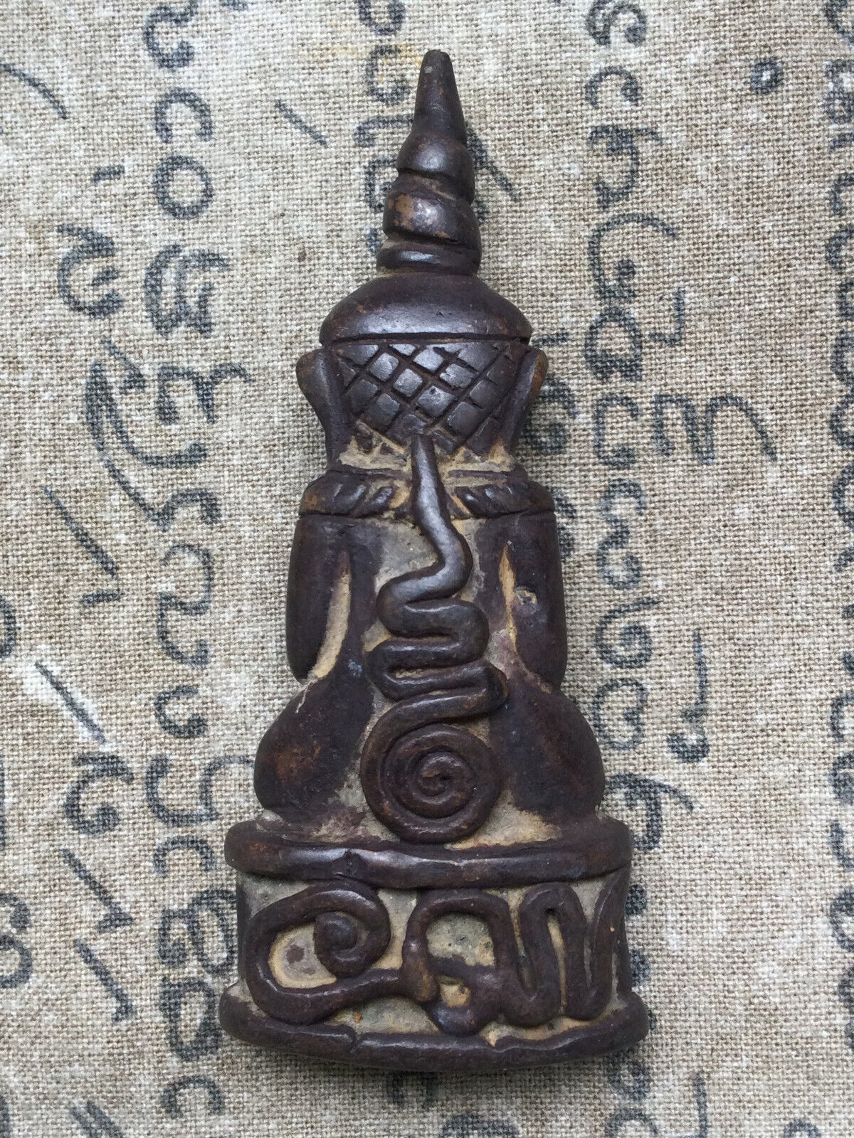 Rare! Phra Ngan Khmer Montra Bucha Good Luck in Business Thai Buddhist ...