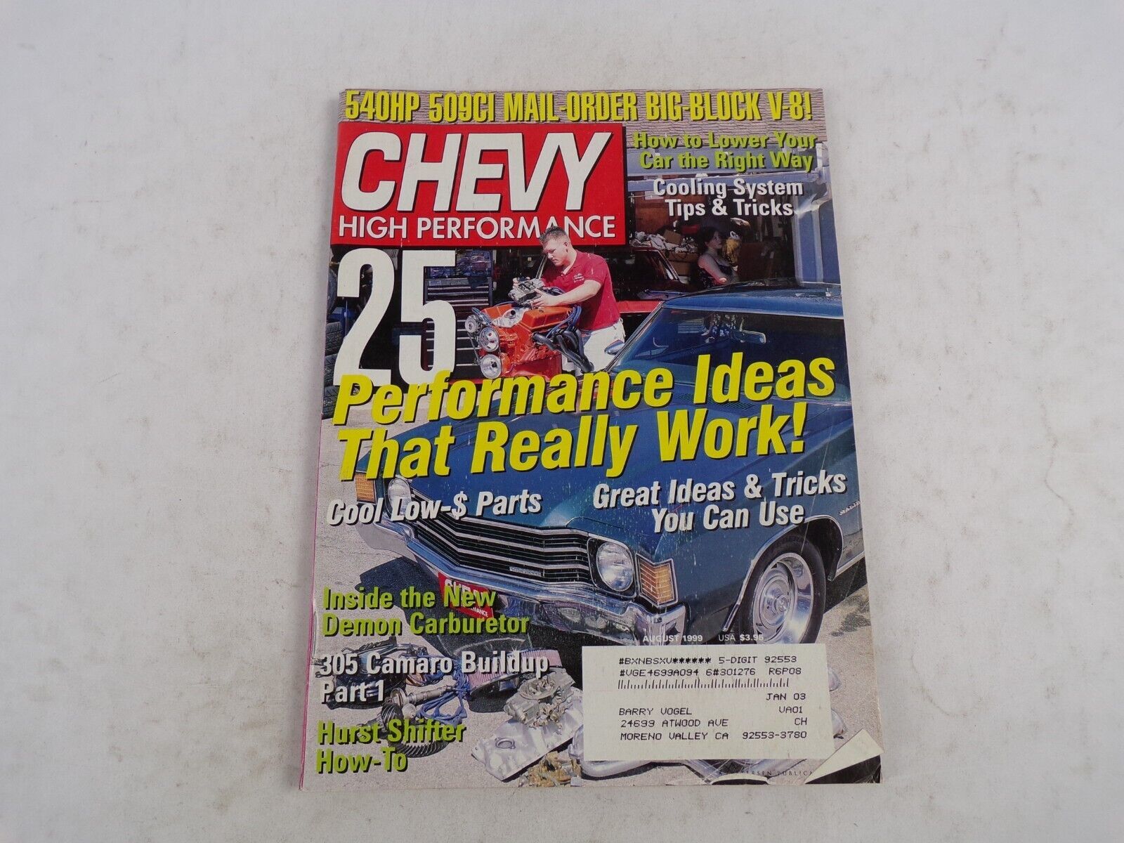 August 1999 Chevy High Performance 25 Performance Ideas That Really ...