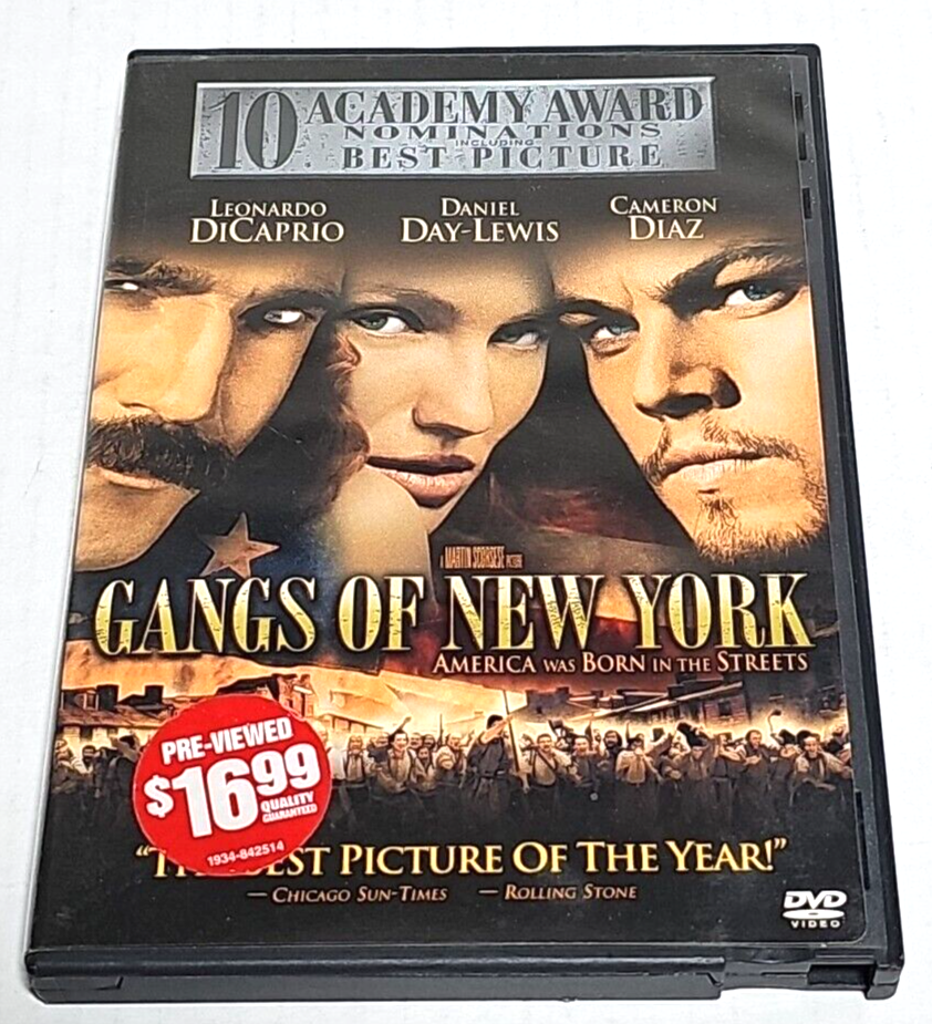 Gangs of New York (2002 DVD) - Leonardo DiCaprio, Daniel Day-Lewis, Cameron Diaz - DVDs & Blu ...
