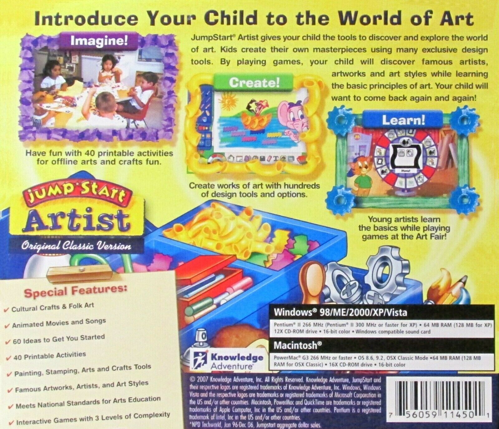 JUMP START ARTIST - KNOWLEDGE ADVENTURE.INTRODUCE YOUR CHILD TO THE ...