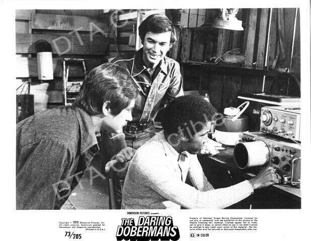 THE DARING DOBERMANS-1973-TIM CONSIDINE-B&W-8x10 STILL FN - Black & White