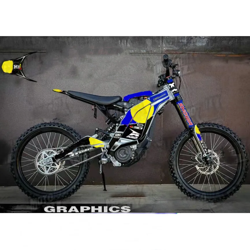 Off-road electric motorcycle SURRON GRAPHICS Decal Sticker Background ...
