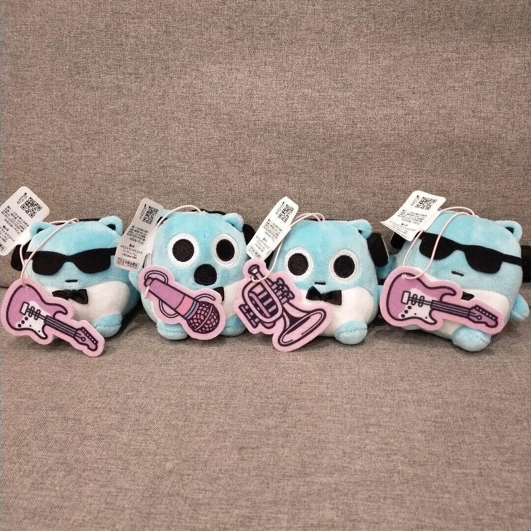 Blue Ham ham jazz style Plush doll mascot set of 4 Complete set Prize ...