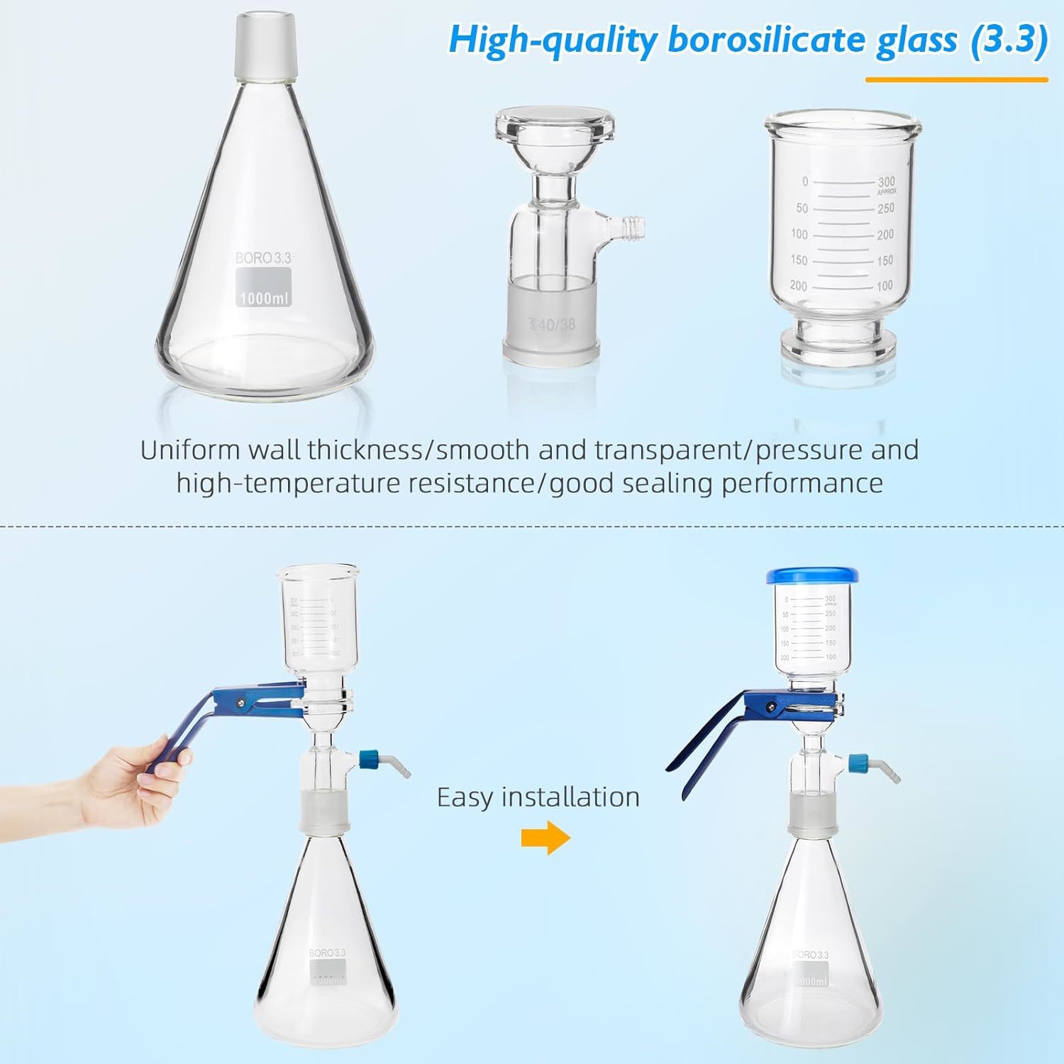 Distillation Filtration Apparatus - Lab Vacuum Filtration Distillation ...