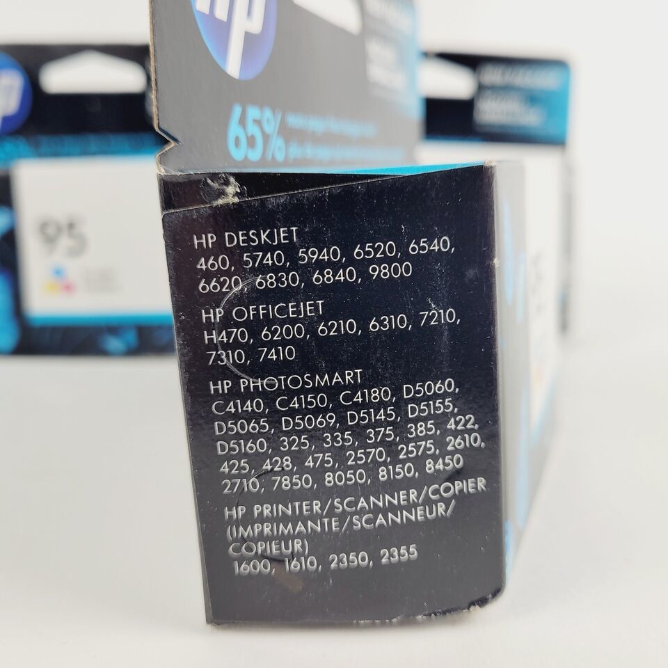 3x Genuine HP 95 Ink Cartridge DesignJet 5940 Deskjet 5745 6830 ...