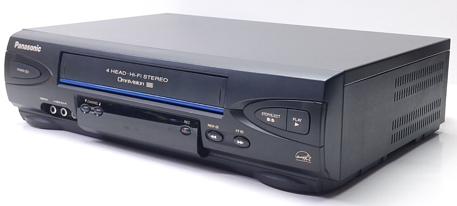 Panasonic PV-V4522-K VCR VHS Player 4 Head Hi Fi Blue Line NO REMOTE - VCRs