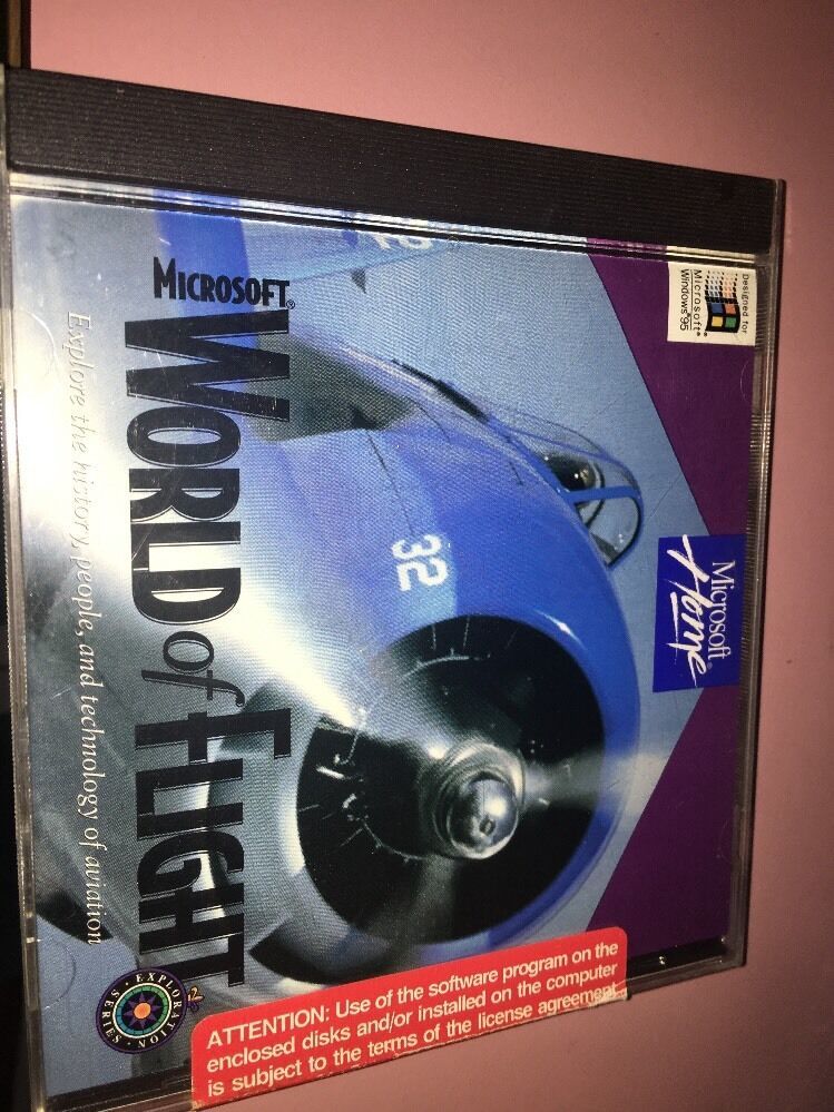 Microsoft World of Flight (PC, 1995) CD-ROM and 50 similar items