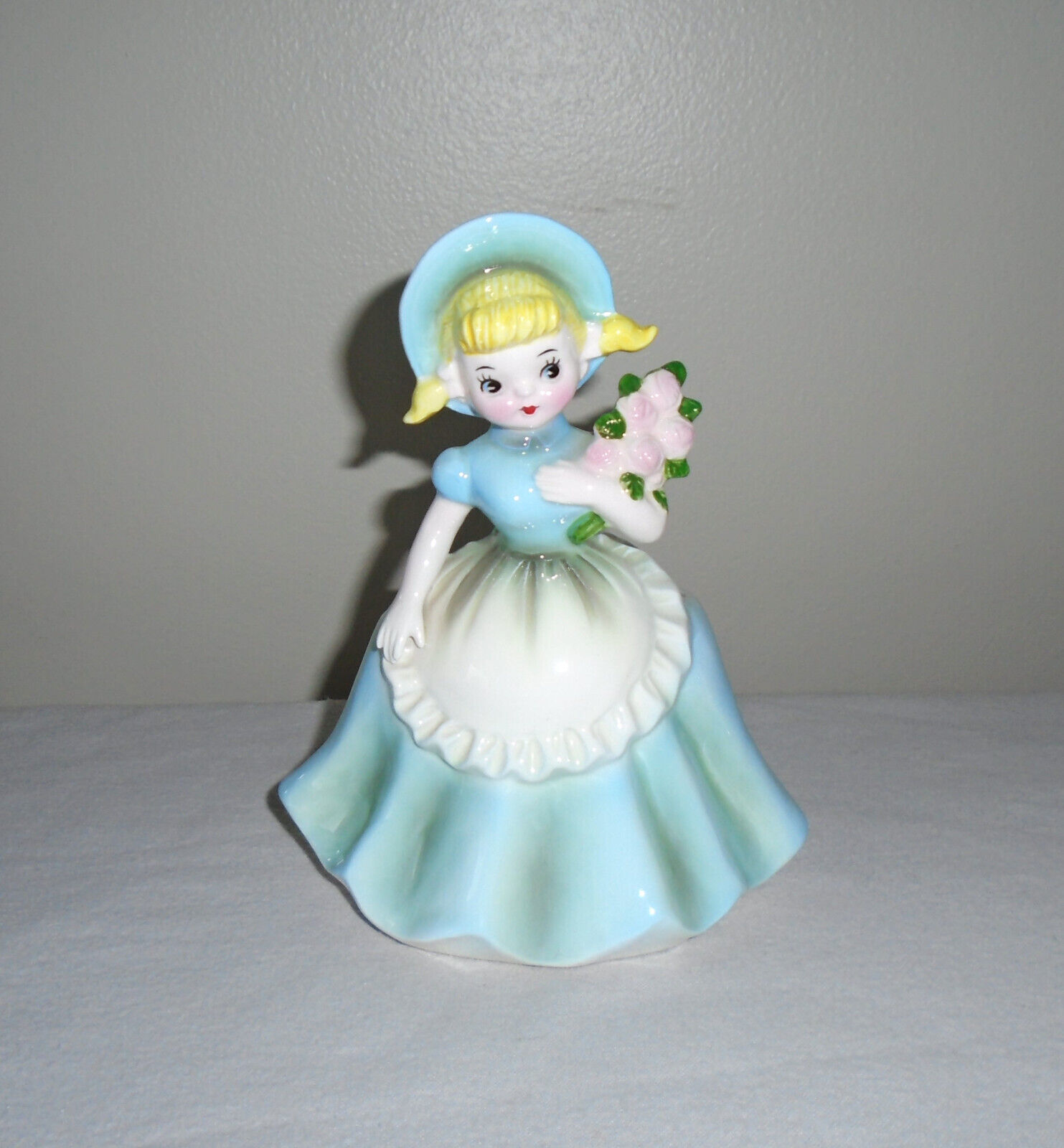 Napco Springtime Girl Figurine Planter Blue and 50 similar items