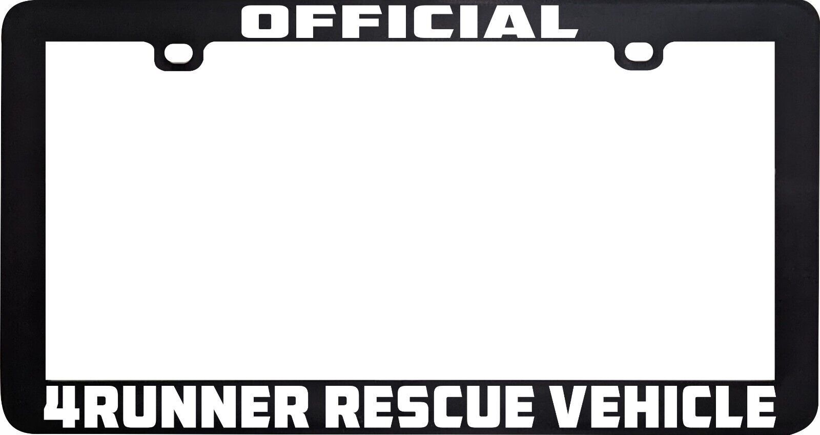 4RUNNER RESCUE VEHICLE 4 X4 OFF ROAD OFFROAD FOUR WHEEL LICENSE PLATE ...