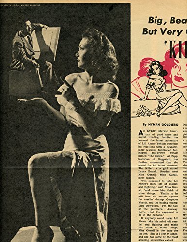 Laura Gunall Killer of Dogpatch original 1pg 9x12 clipping magazine ...