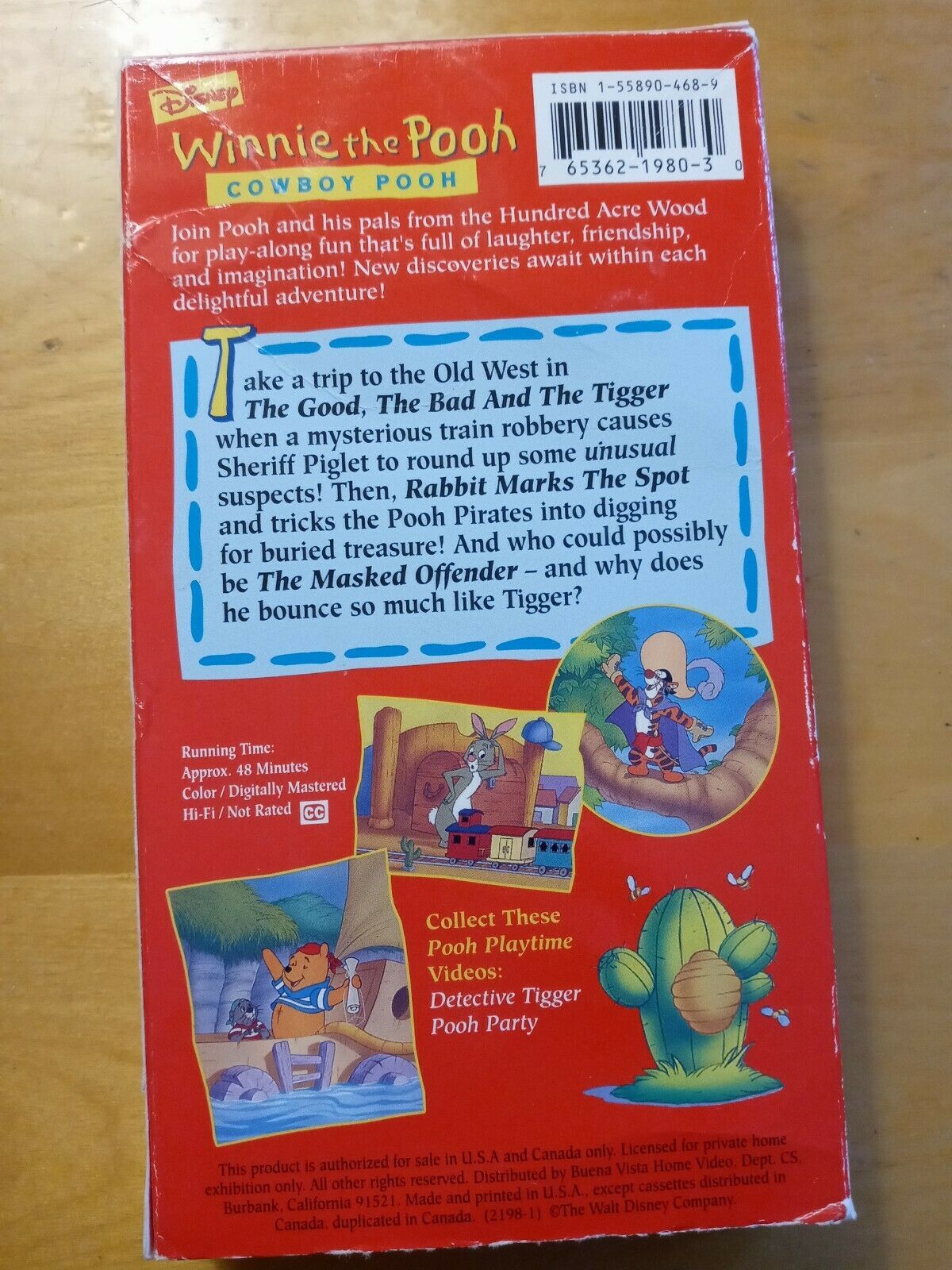 Winnie the Pooh - Pooh Playtime - Cowboy Pooh Walt Disney VHS - VHS Tapes