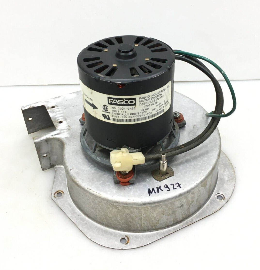 FASCO 7021-9428 Furnace Draft Inducer Blower Motor 024-27519-000 used # ...