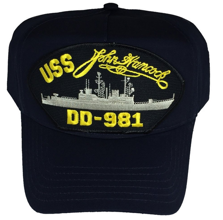 USS JOHN HANCOCK DD-981 HAT CAP USN NAVY SHIP SPRUANCE CLASS DESTROYER ...