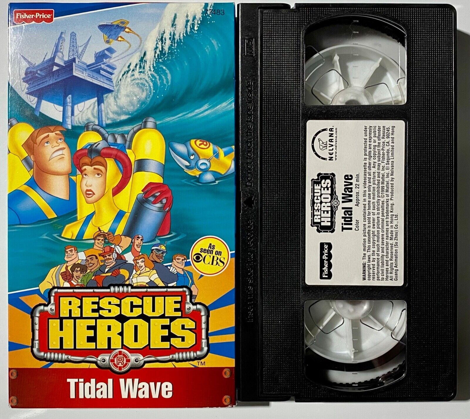 Fisher Price Rescue Heroes Tidal Wave - 1999 VHS VCR Video Tape Cartoon Movie - VHS Tapes