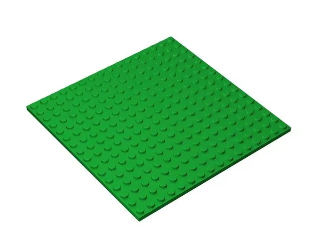 16X16 Base Plate Green Building Parts Diy Minifigure Packs - LEGO (R ...