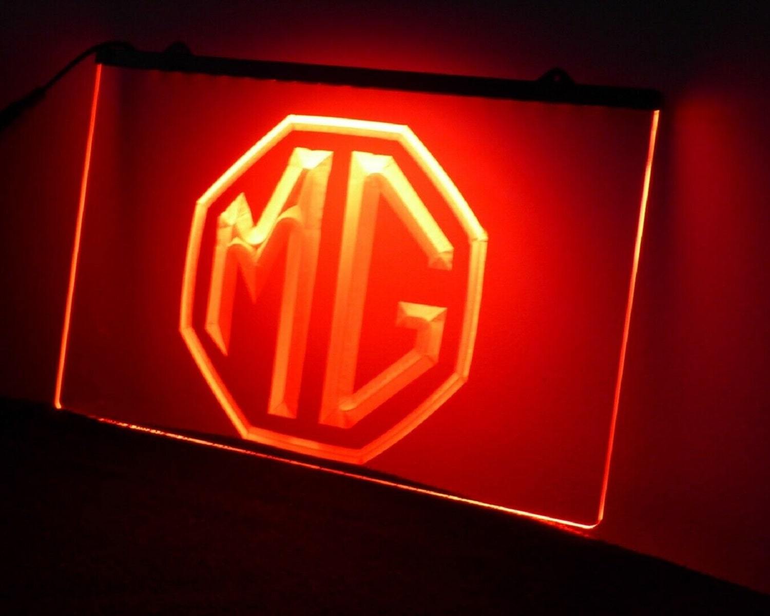 MG Car Illuminated Led Neon Sign Home Decor, Garage, Lights Décor Craft ...