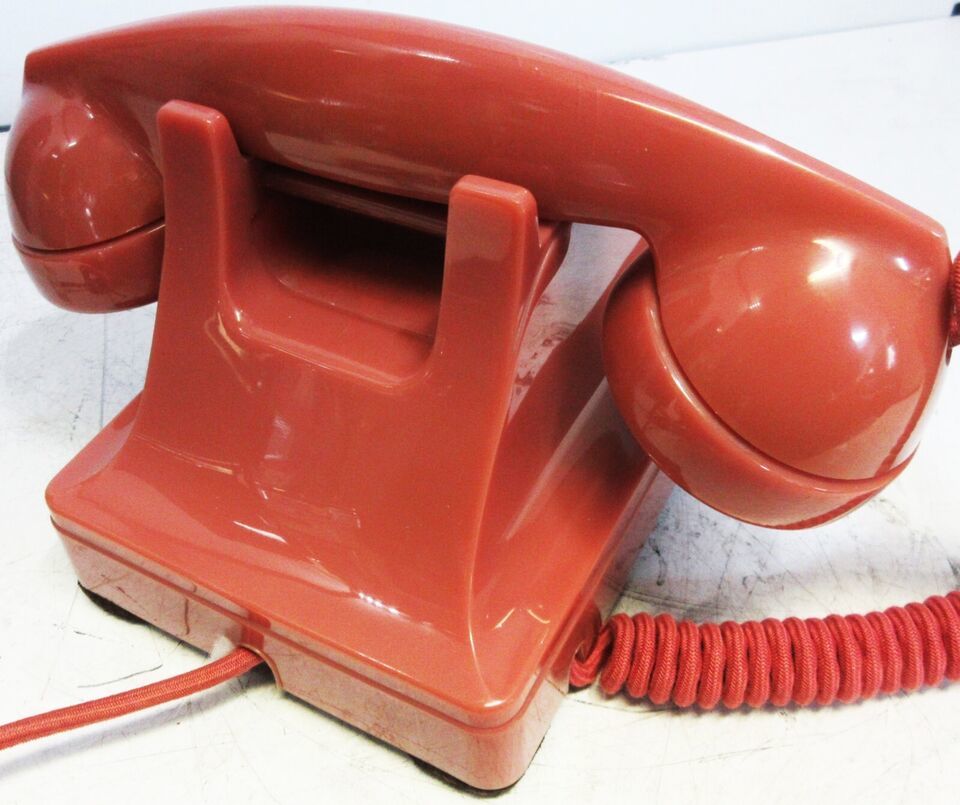 Western Electric Rose Red Thermalite Model 302 Telephone Restored 1940 ...