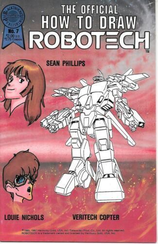 The Official How to Draw Robotech Comic Book #7 Blackthorne 1987 UNREAD ...