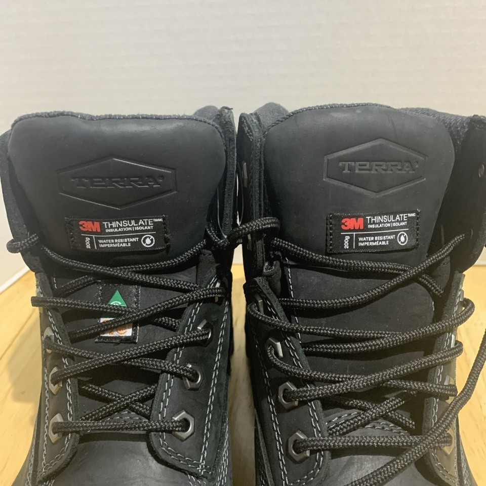 Terra Work Boots Men Black 10-6-Inch Sentry 2020 Composite Toe (TR0A4NQEBLK) - Boots