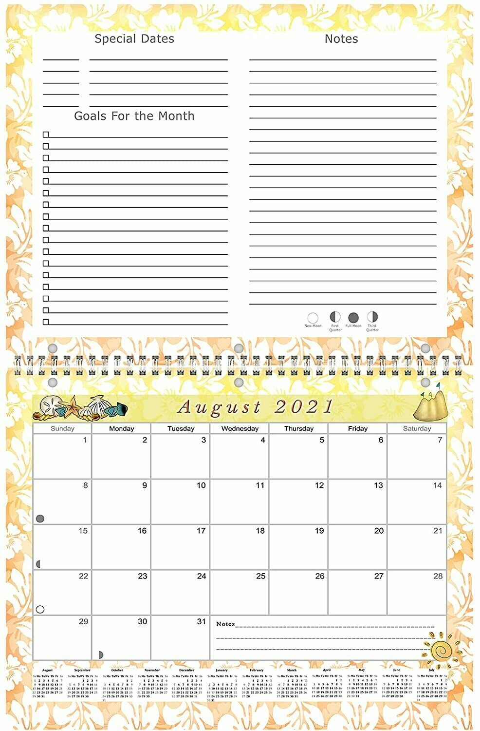 2021 - 2022 Academic Year 12 Months Student Calendar / Planner (Edition ...