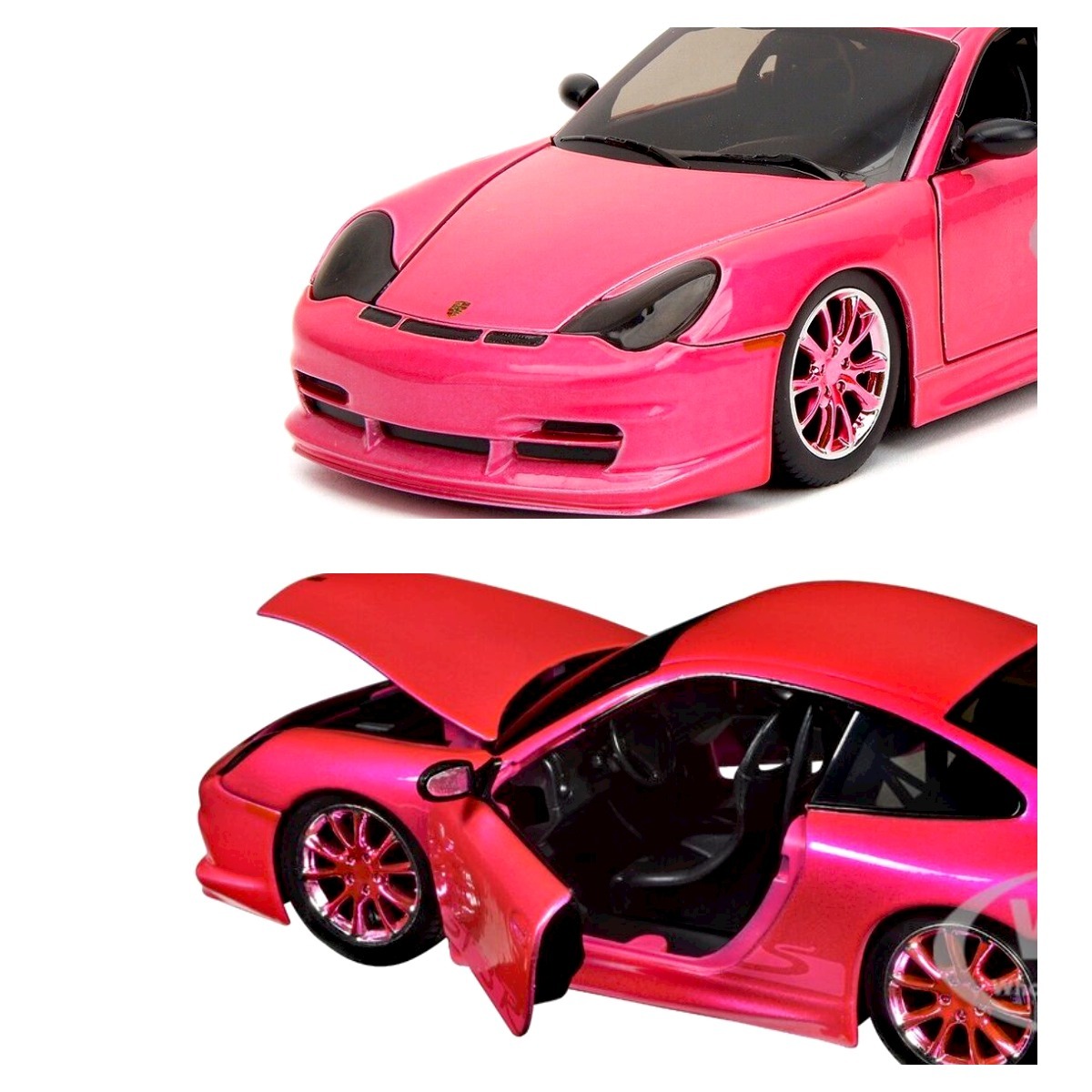 1/24 DIECAST MODEL CAR PORSCHE 911 GT3 RS PINK METALLIC - Contemporary ...