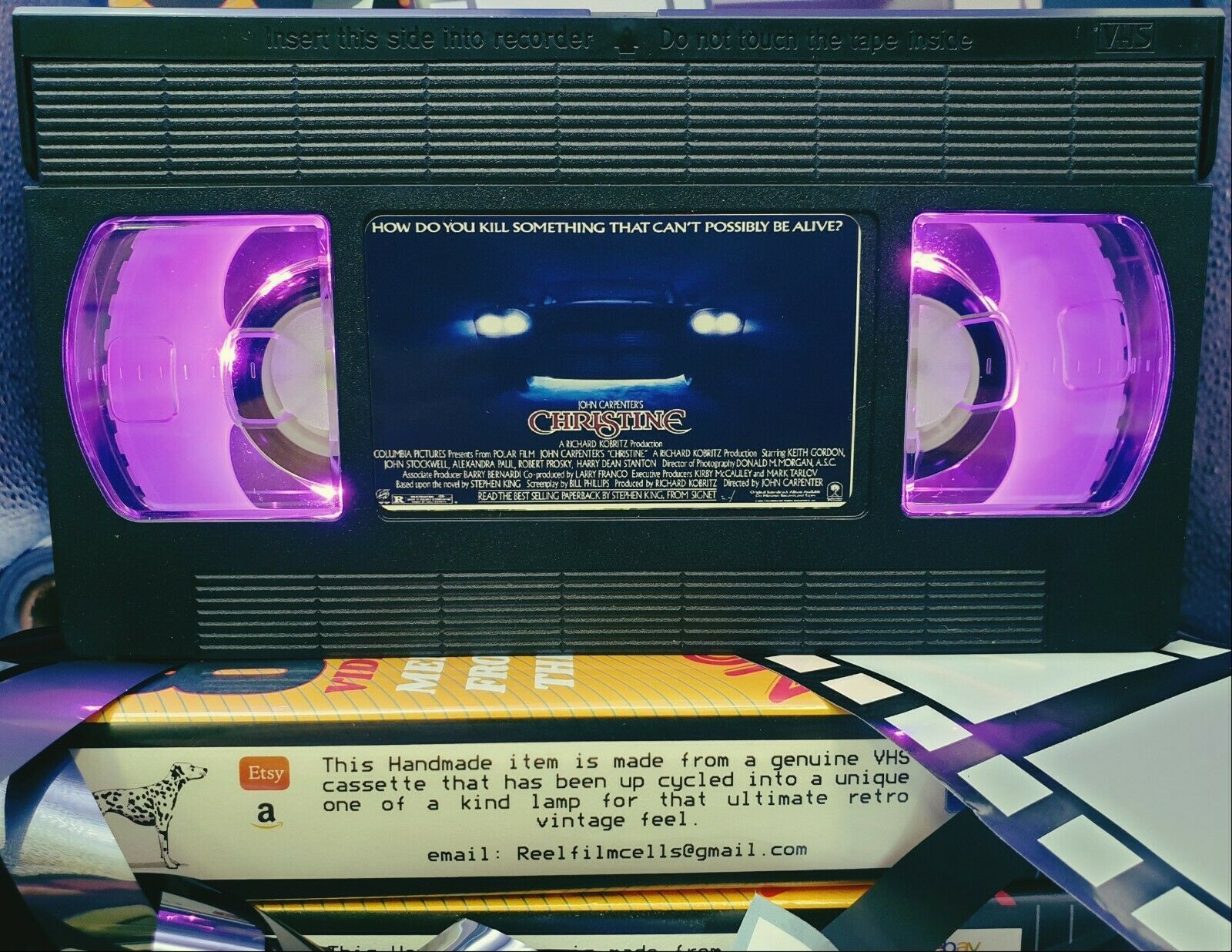 Retro VHS Lamp,Christine Horror, Top Quality!Amazing Gift Idea For Any ...
