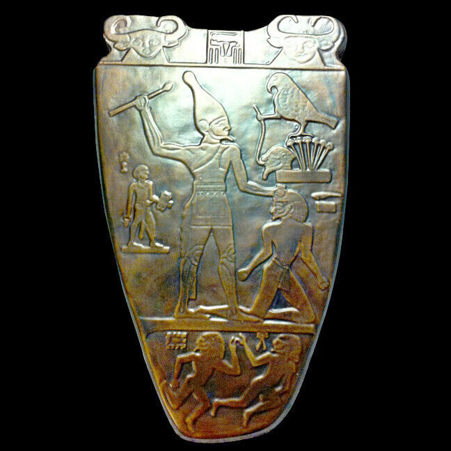 Egyptian Pharaoh king Narmer Palette Hierakonpolis wall sculpture ...