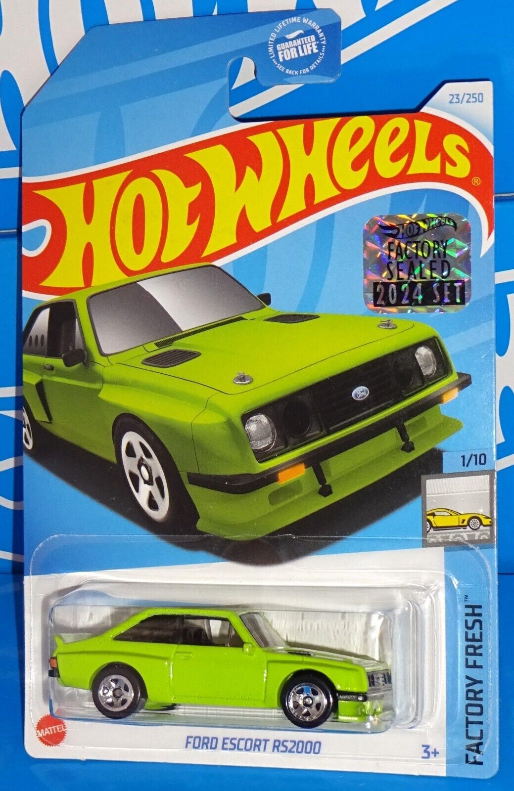 Hot Wheels 2024 Factory Set Factory Fresh Series Ford Escort RS200 Lime ...