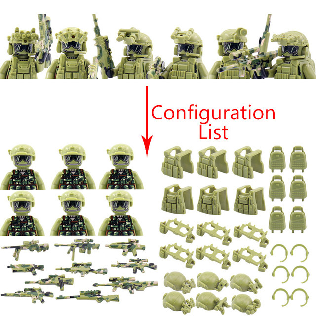 WW2 Ghost Commando Special Forces Building Blocks Army Soldier Figures ...