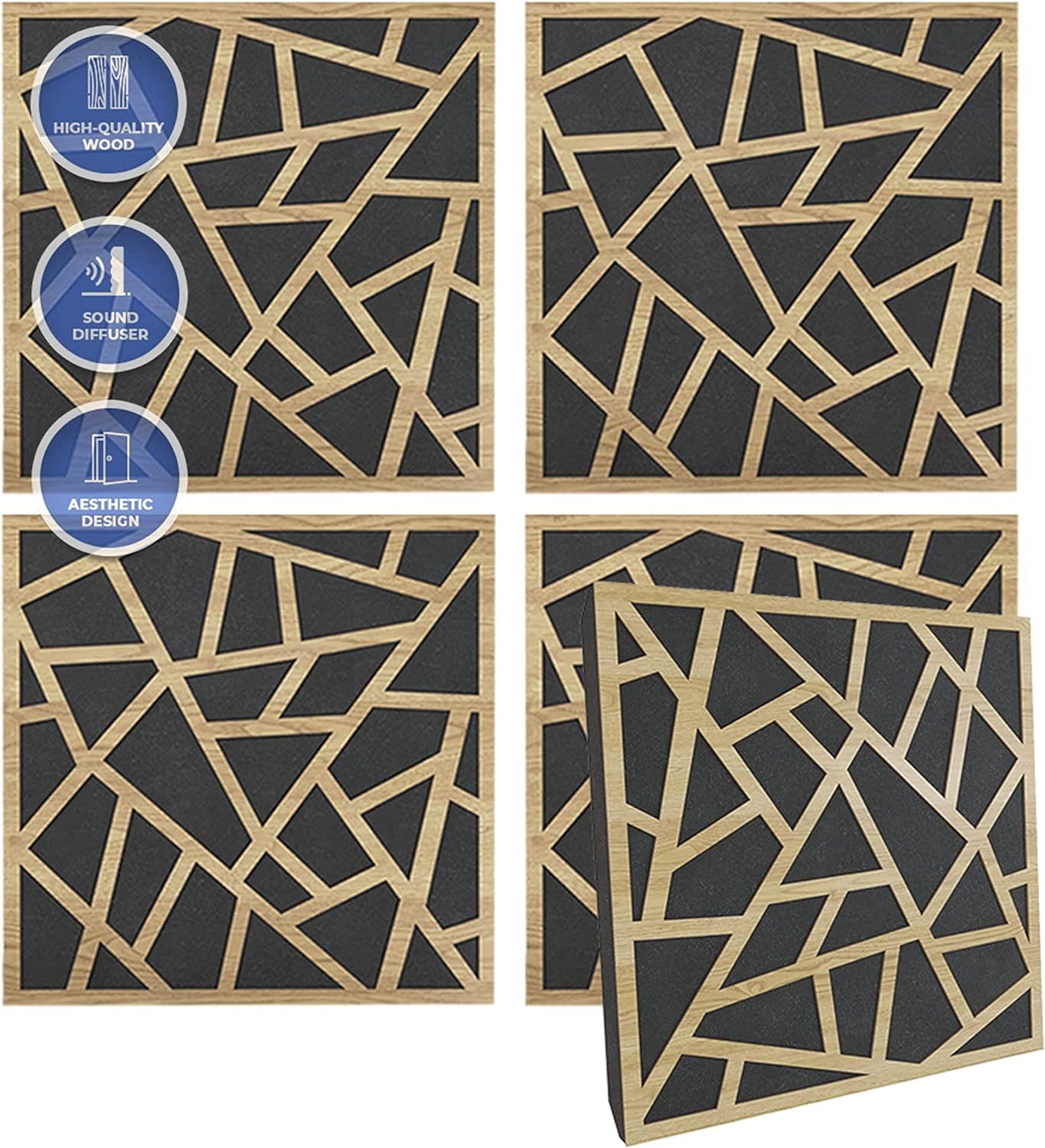 The Arrowzoom 4 Diffuse Pro Acoustic Wooden Panel Absorb Sound ...