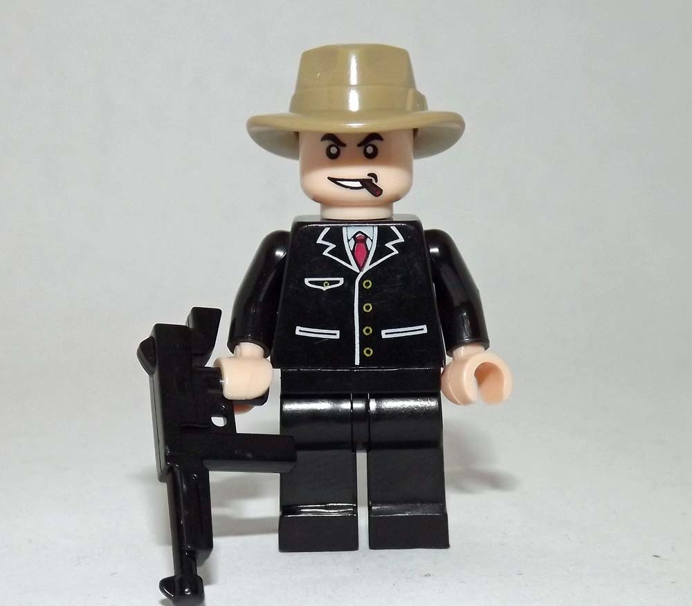 Gangster John Dillinger Mobster city town Minifigure - LEGO (R) Minifigures