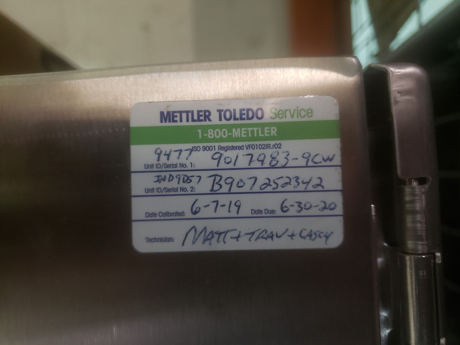 Mettler Toledo 9477 Checkweigher Scale IND570 Panel & Allen Bradley ...