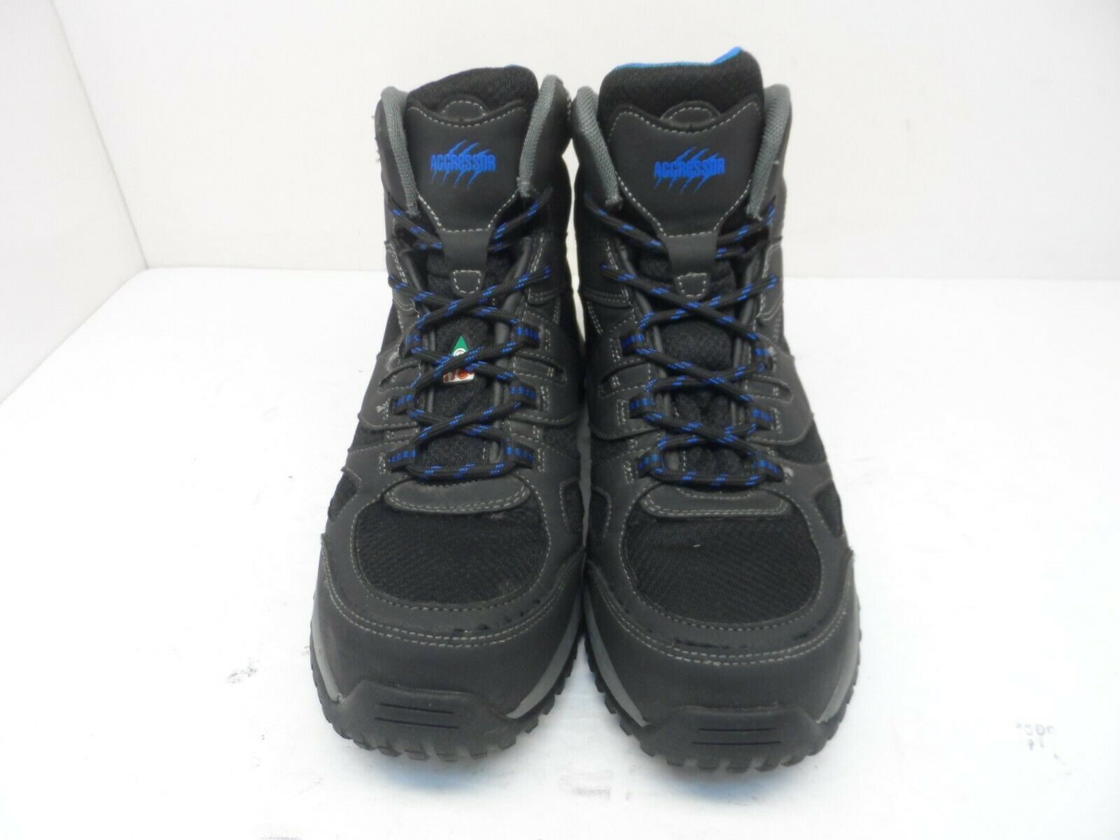 Aggressor Women's Mid-Cut Steel Toe Steel Plate Work Boots 2502 Black ...