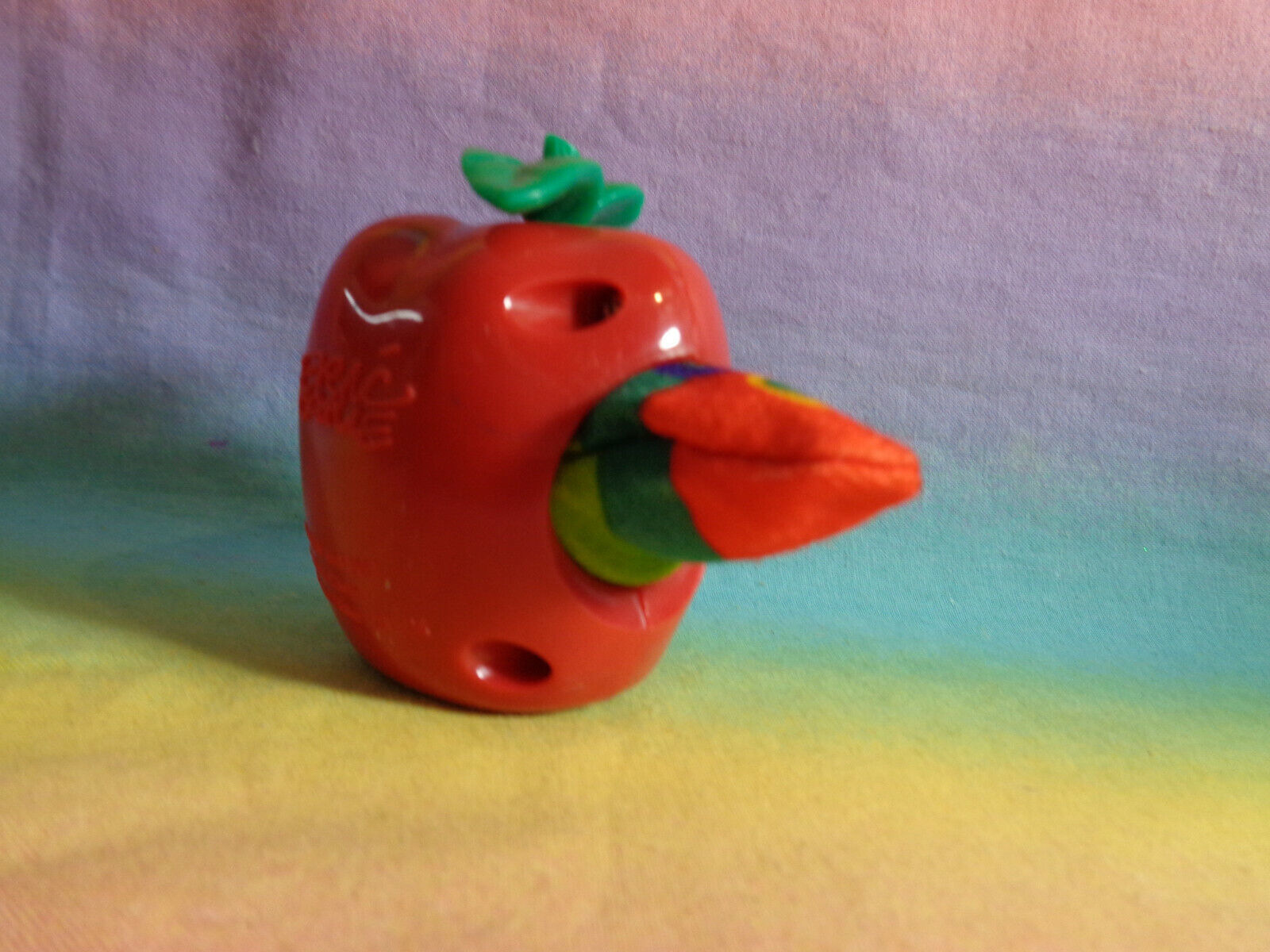 Vintage 1987 McDonald's Eric Carle Apple Worm Finger Puppet Figure ...