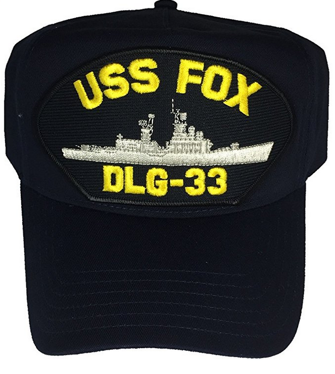 USS FOX DLG-33 HAT USN NAVY SHIP BELKNAP CLASS CRUISER FAIRE SANS DIRE ...