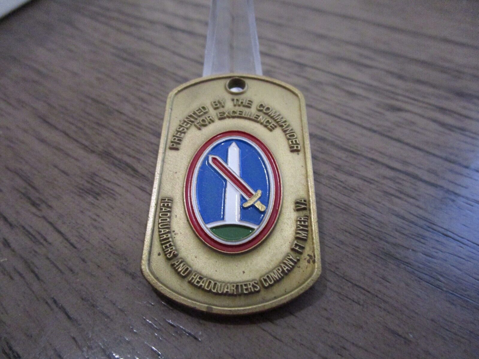 US Army Headquarters & Headquarters Company Fort Myers Challenge Coin ...