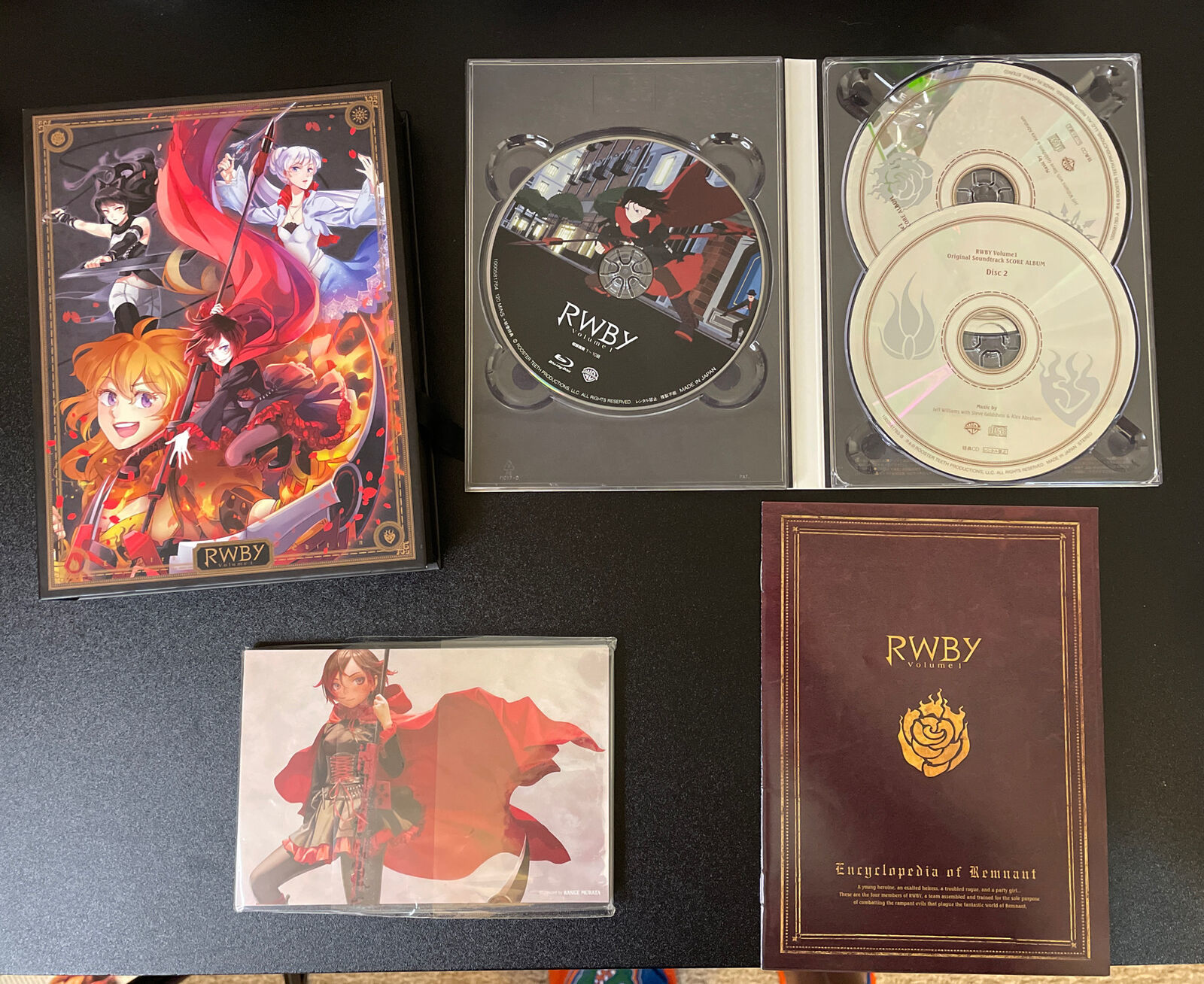 RWBY Volume 1 Limited Edition with postcards Blu-ray Japan - DVDs & Blu ...