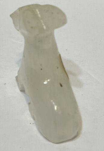 Vintage Hand Carved White Quartz Stone Miniature Donkey Burro Figurine ...