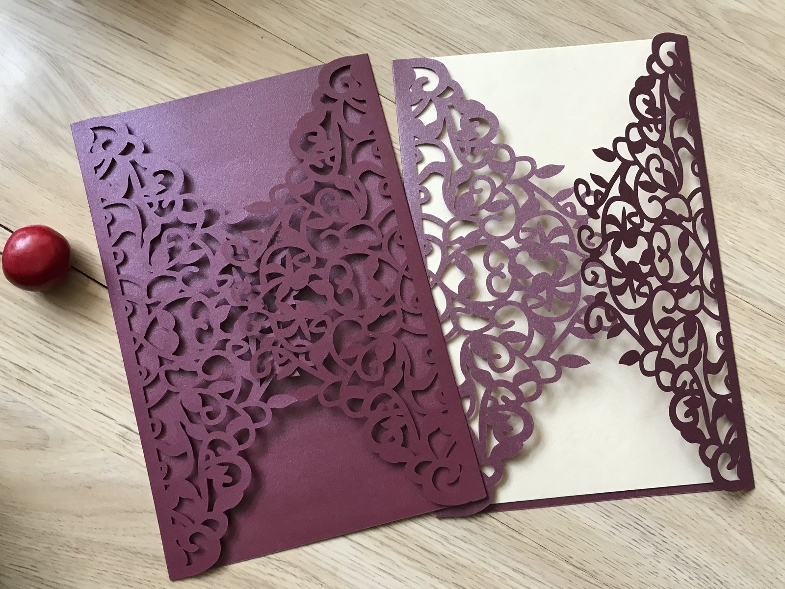 50pcs custom Laser Cut wedding invitations cards,laser cut invitation ...