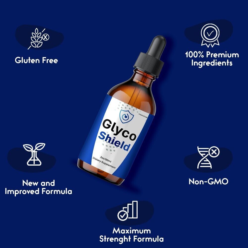 Glyco Shield All Natural Supplement, Max Strength , GlycoShield Drops ...