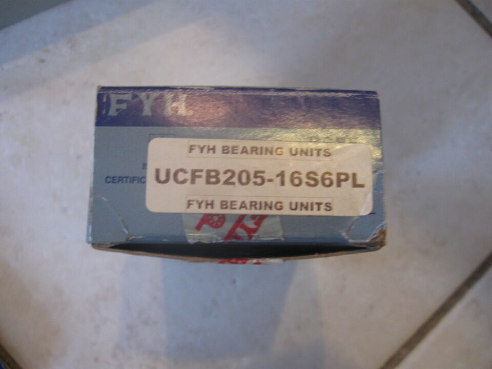 NEW FYH 3 Bolt Flange Bracket Bearing White pn#- UCFB205-16S6PL - Other Business & Industrial
