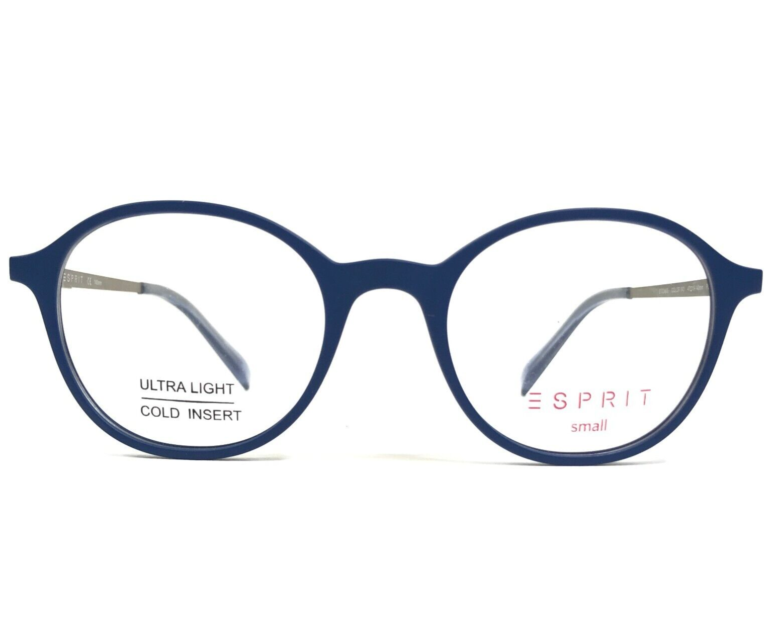 Esprit Small Eyeglasses Frames ET33403 COLOR-543 Matte Blue Silver 47 ...